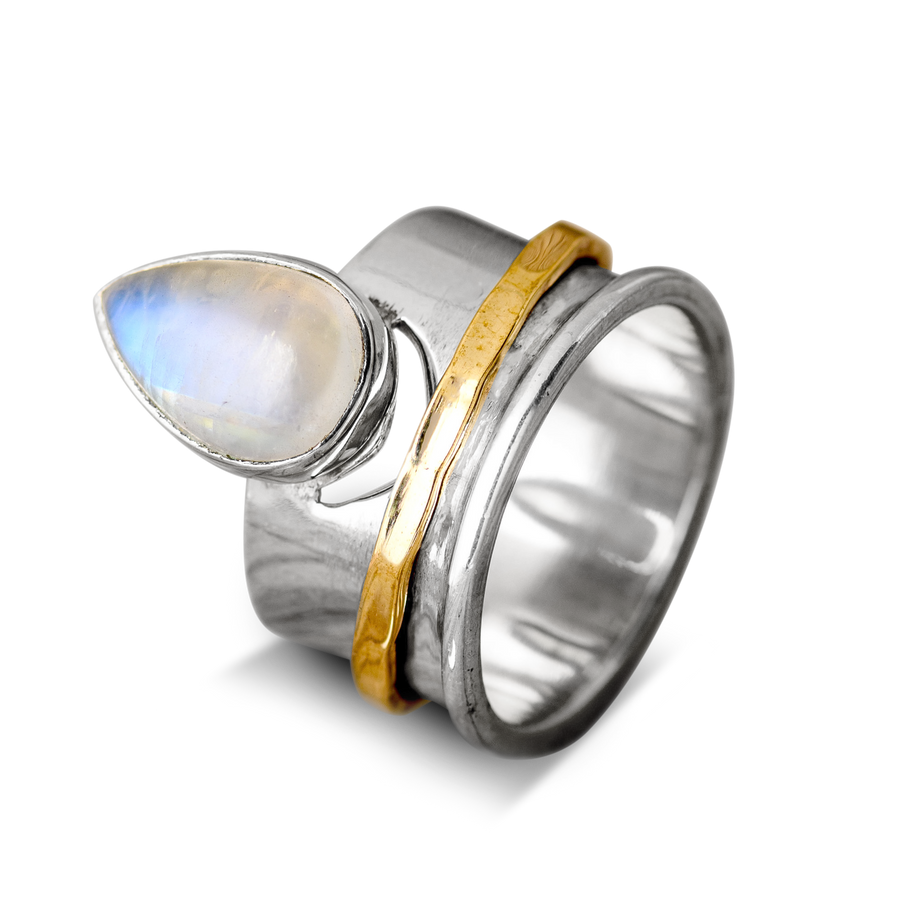 Celestial Moonstone Ring – Boho Magic Jewelry